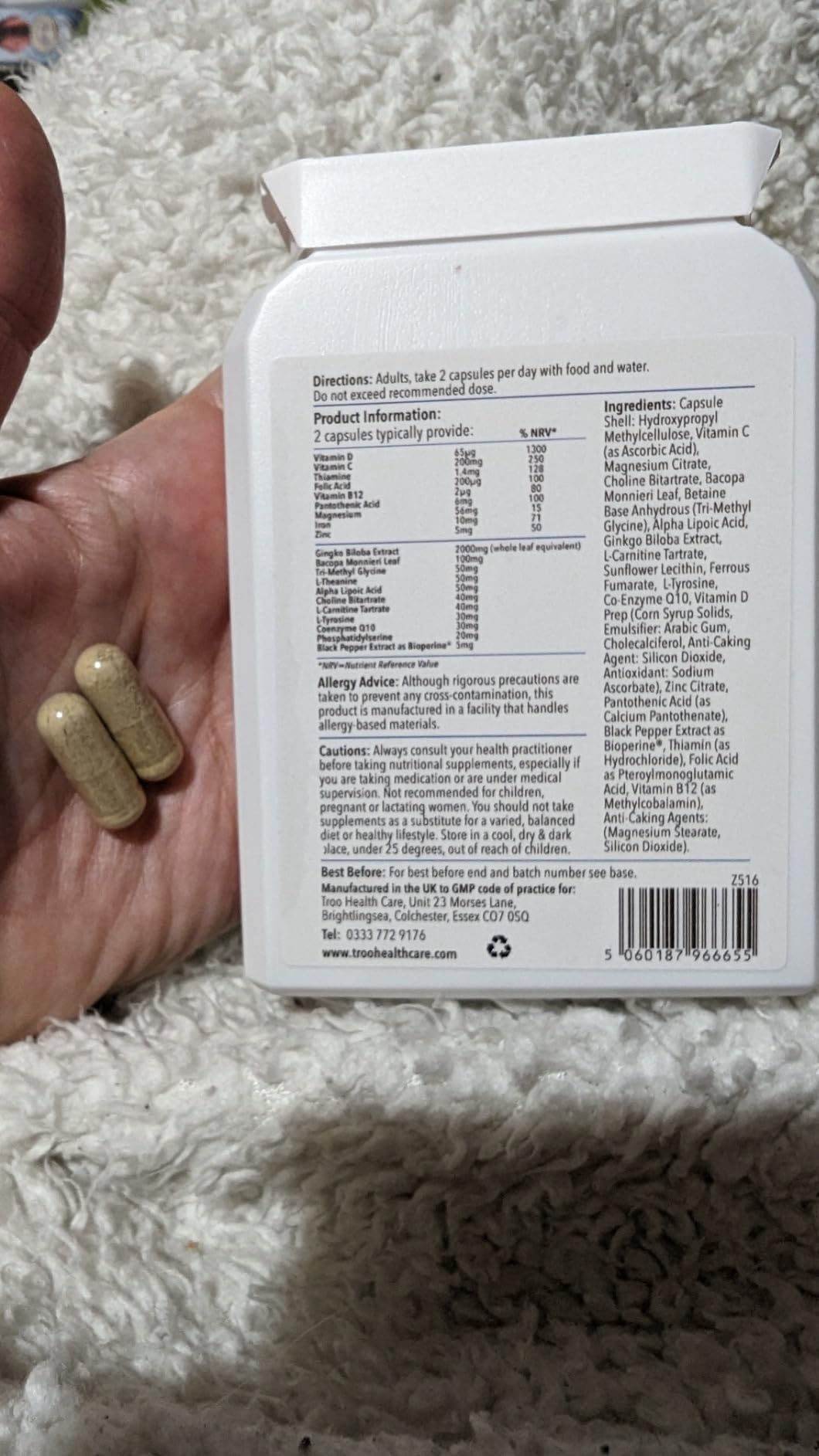 FocusFusion Plus 60 Capsules - Daily Cognitive Function Supplement to ...