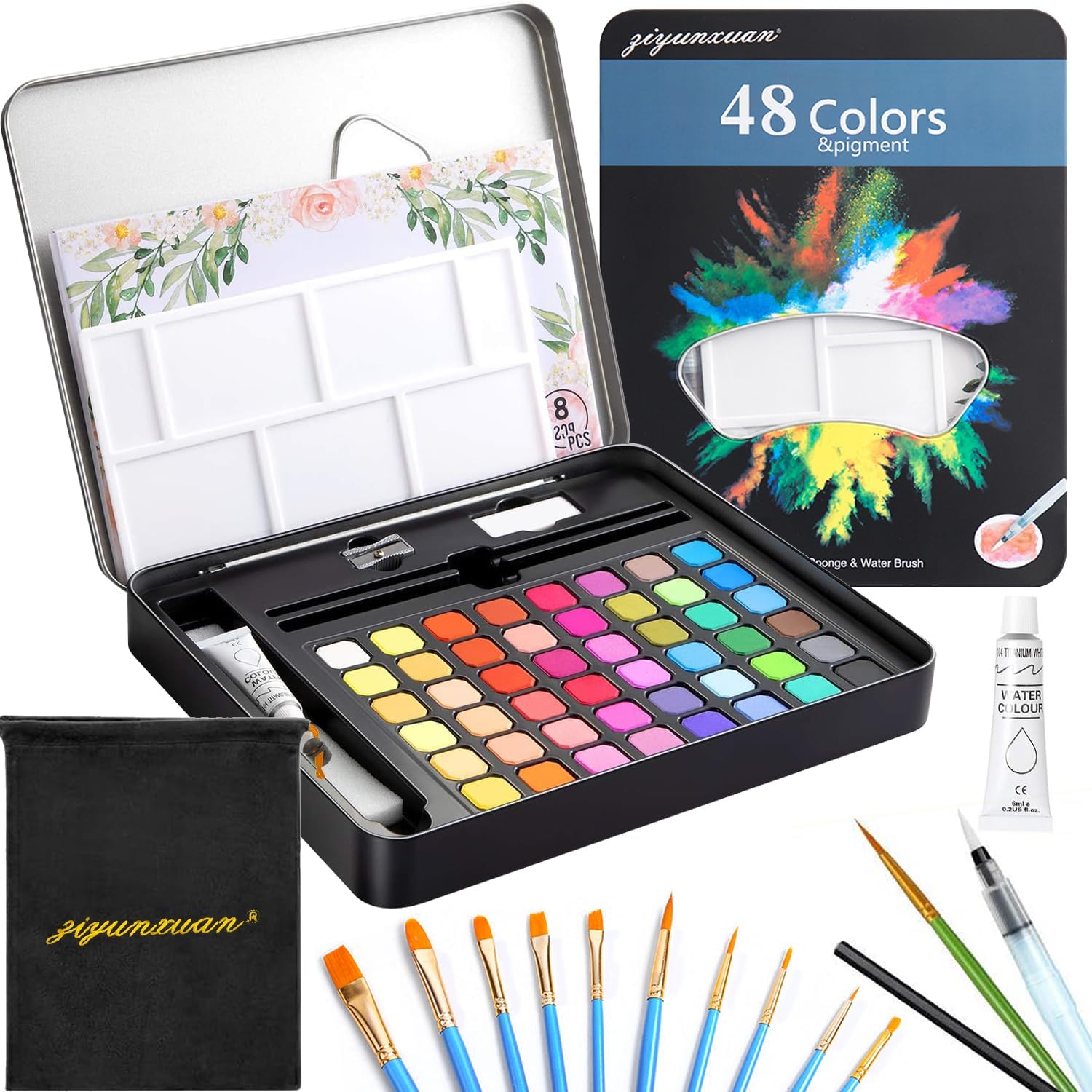 (2022 Nuevo modelo) Cheelom Pintura de Acuarela, Set de 36 Colores,Kit ...