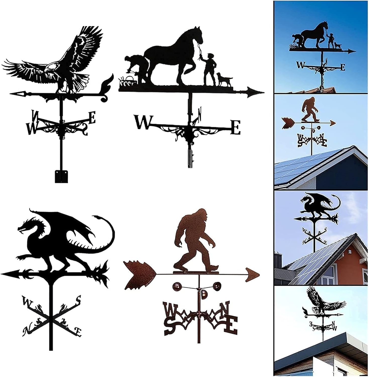 Wind vane - Wind Direction Measuring Spinner Tools Yard Scene Stake ...