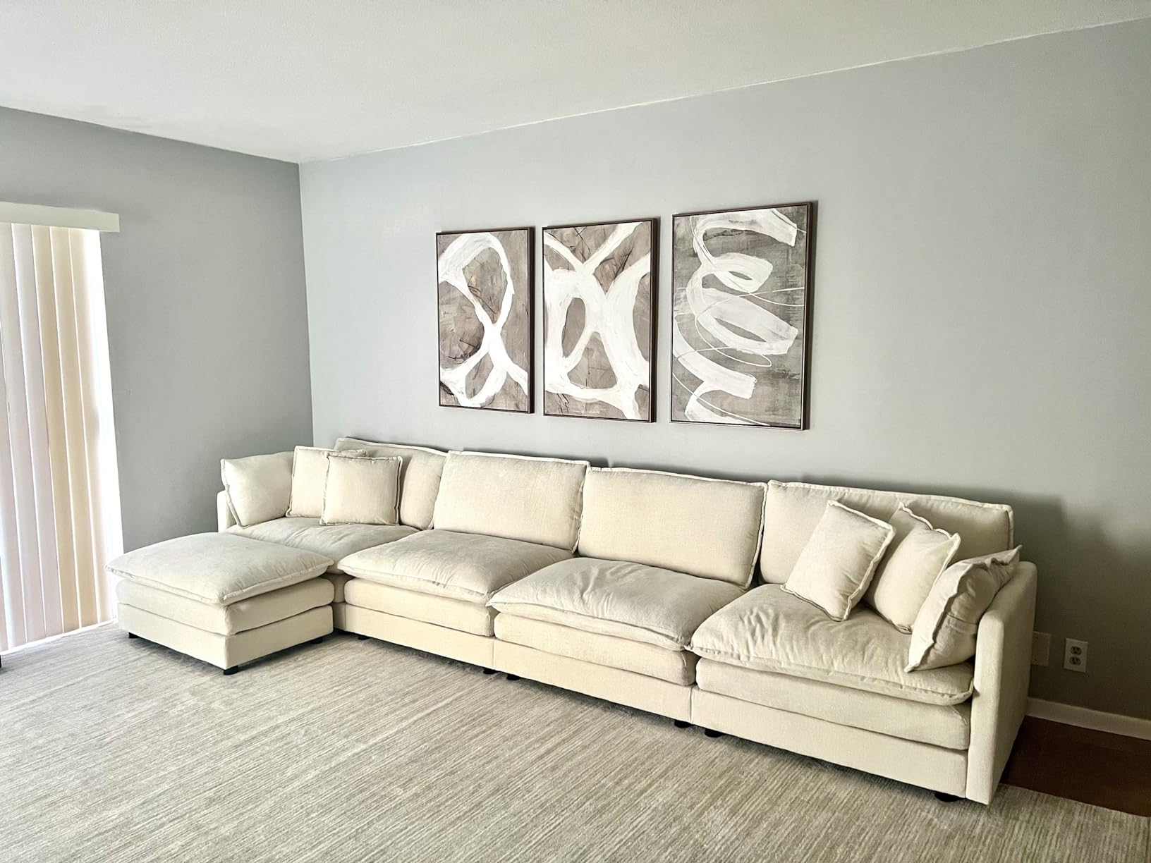 $28/mo - Finance GNIXUU 115“ Oversized Modular Sectional Sofa, Comfy ...