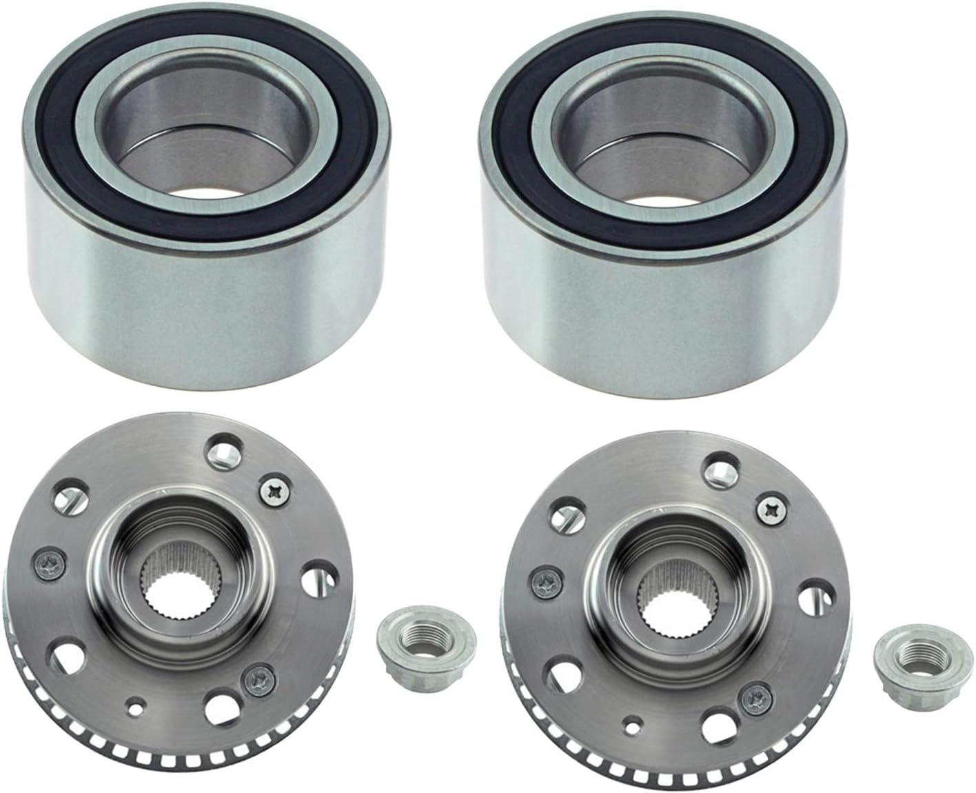 Amazon.com: 4pcs Front Wheel Bearing Hub Assembly Replacement for 1998 ...