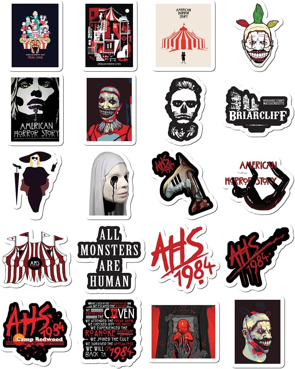 Amazon.com: Stickers 20 Pcs Per Pack AHS Vinyl Aesthetic Colorful ...