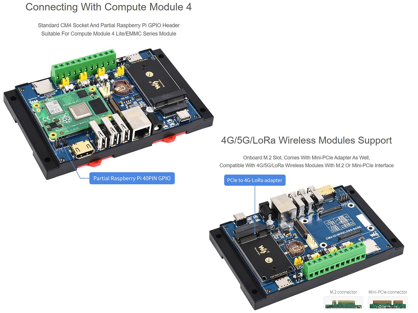 Industrial Automation Board Waveshare Industrial IoT Expansion Board ...