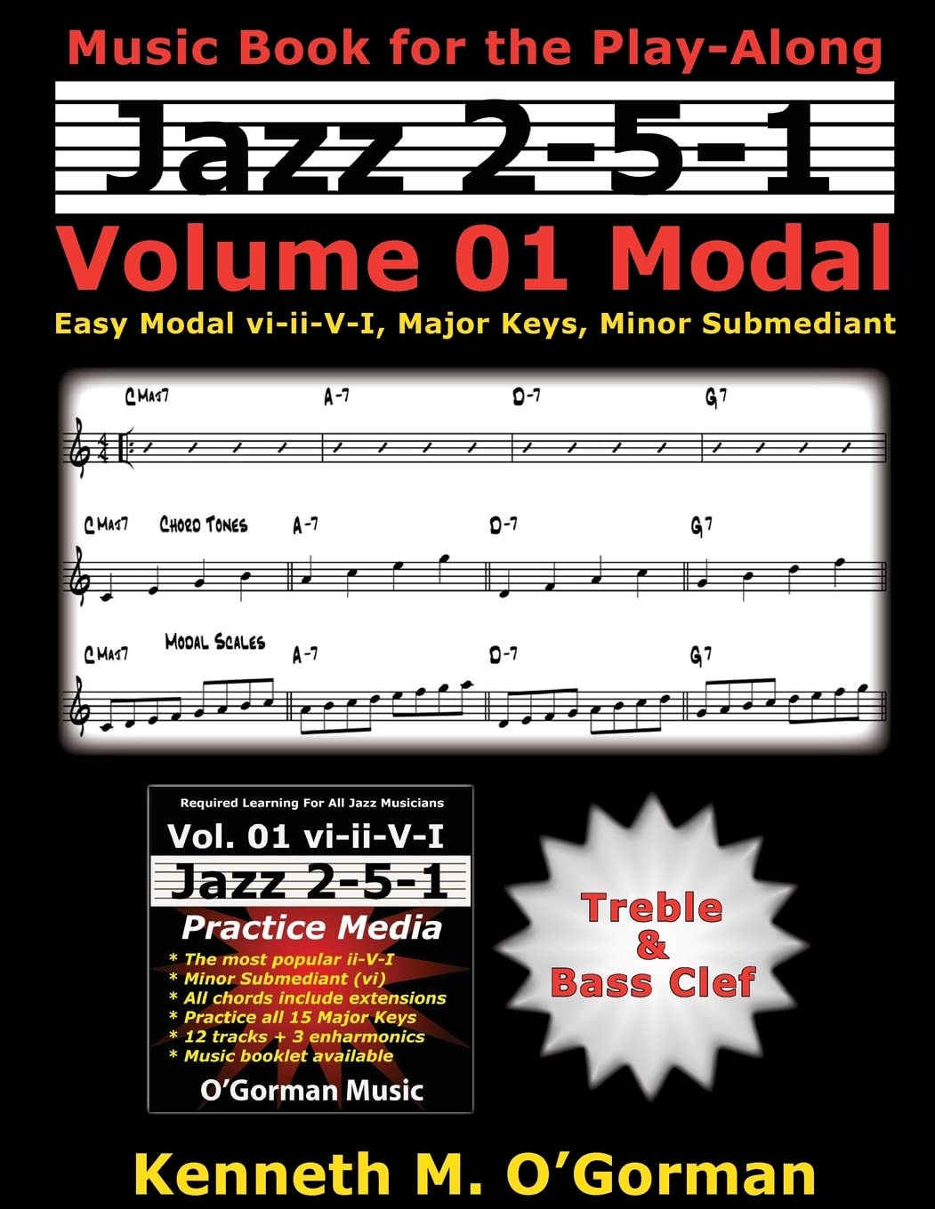 Jazz 2-5-1 Volume 01 Modal: Easy Modal vi-ii-V-I, Major Keys, Minor ...