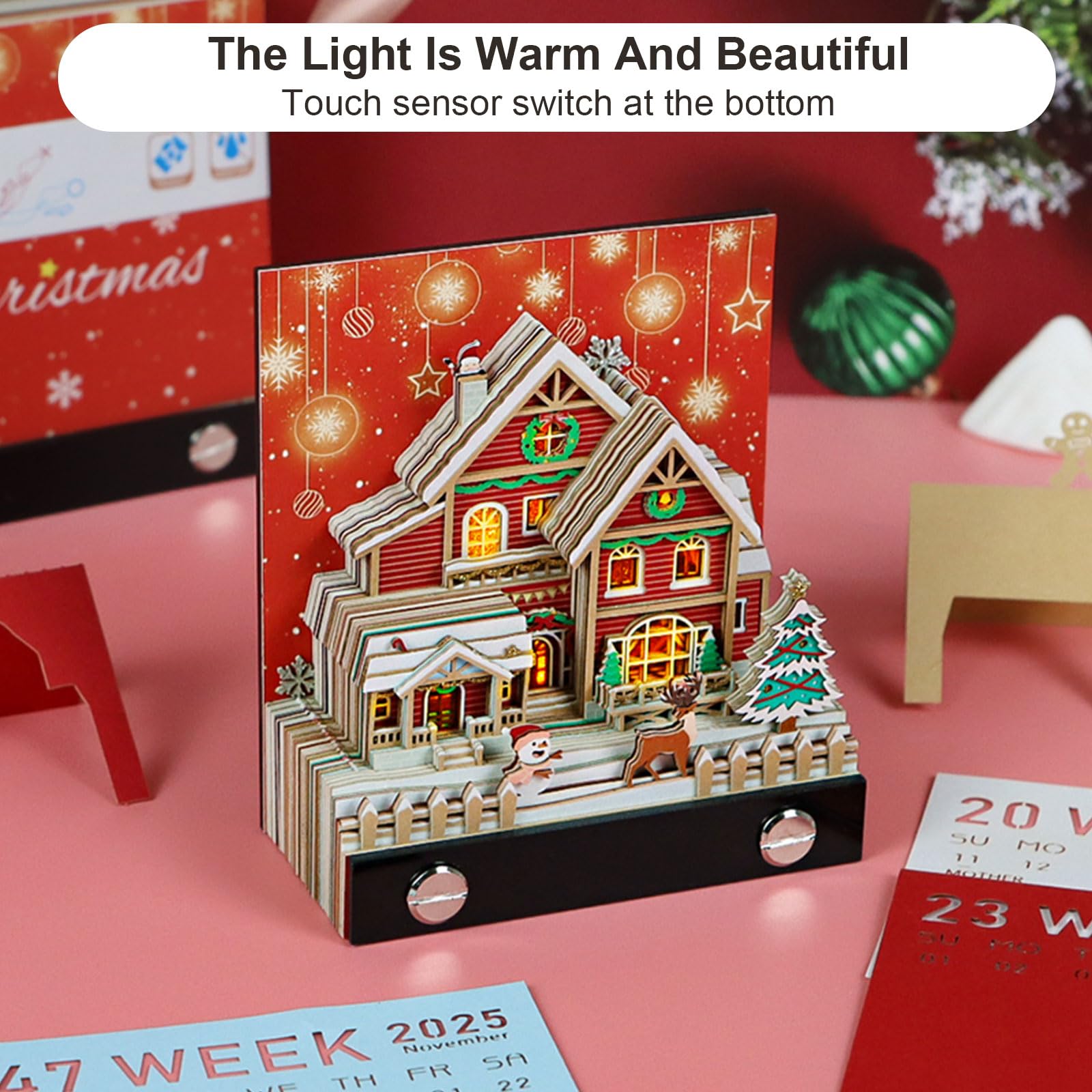 Snapklik.com : 3D Desk Calendar 2025, 3D Art Calendar Memo Pad, OKYUK ...