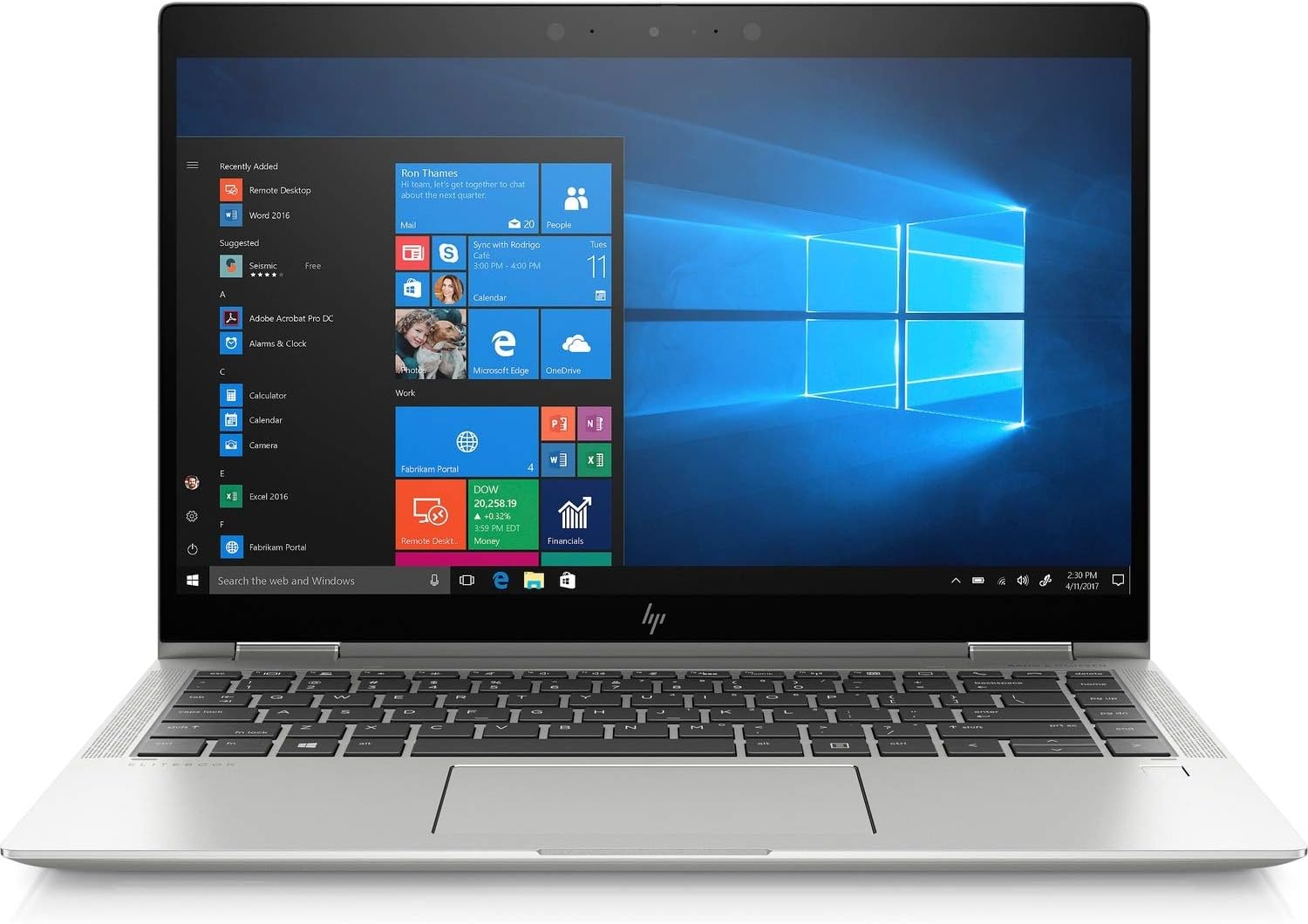 Amazon.com: HP Elitebook X360 1030 G2, Windows 10, i7-7600U, 2.8 GHz ...