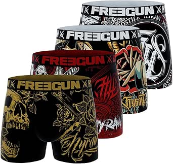 Boxer Homme Hyraw, Caleçon Homme Original et Ultra-Doux (Lot de 4 ...