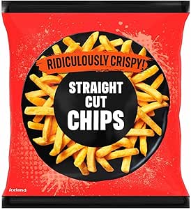 Iceland Ridiculously Crispy Straight Cut Chips 1.2kg (Frozen) : Amazon ...