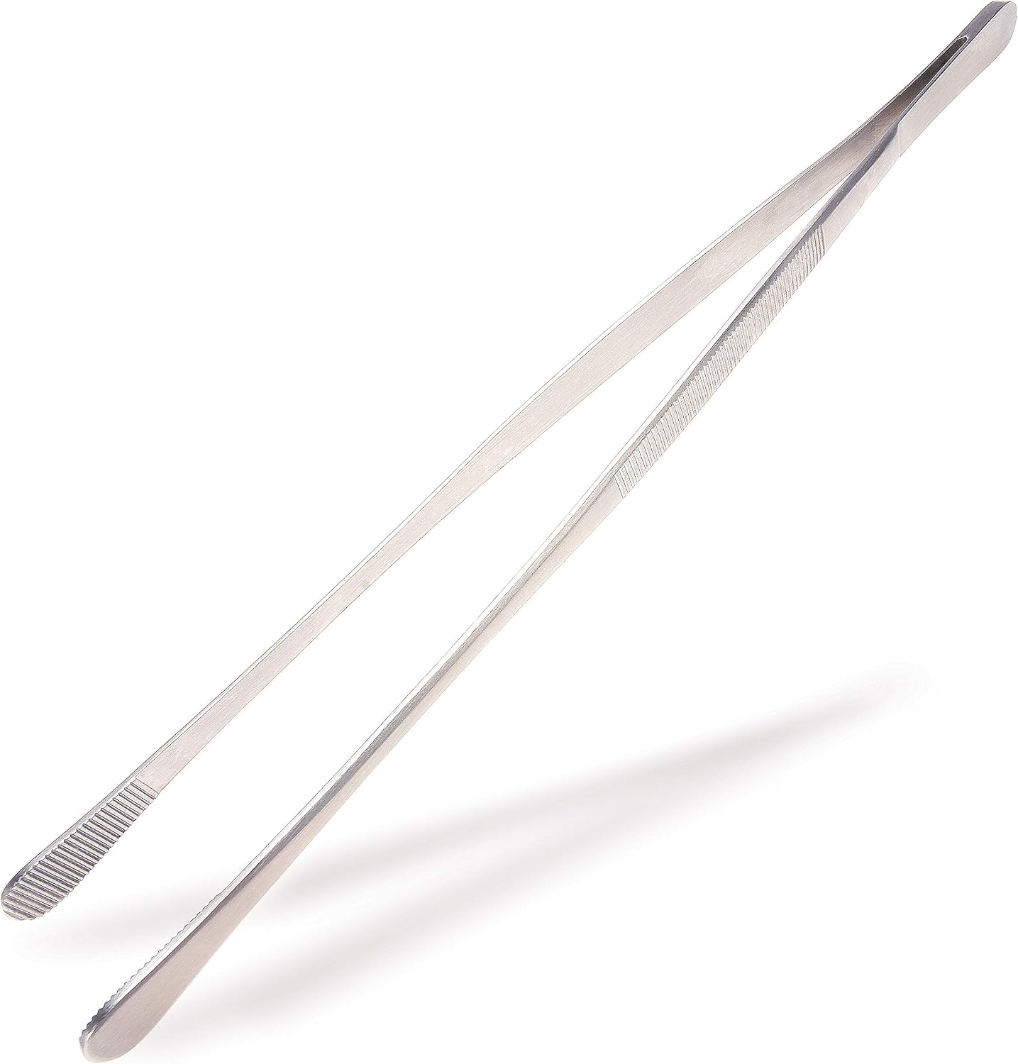 4smile Barbecue Tongs Stainless Steel Long 30 cm - Stainless Steel ...