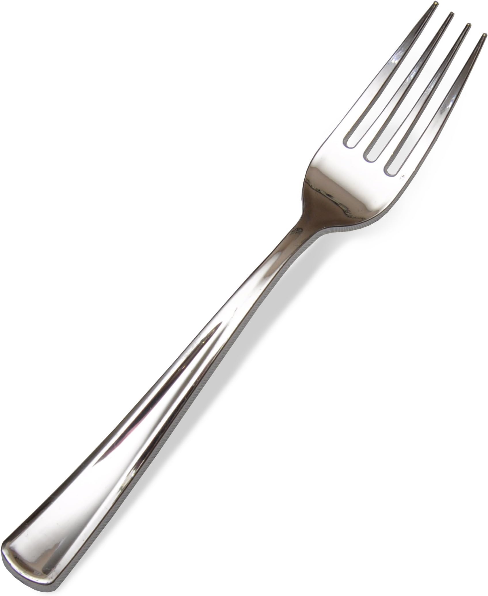 Amazon.com: Kaya Shiny Metallic Silver Plastic Disposable Forks (24 ...