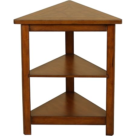 Amazon.com: Walnut Triangle Accent Table : Home & Kitchen