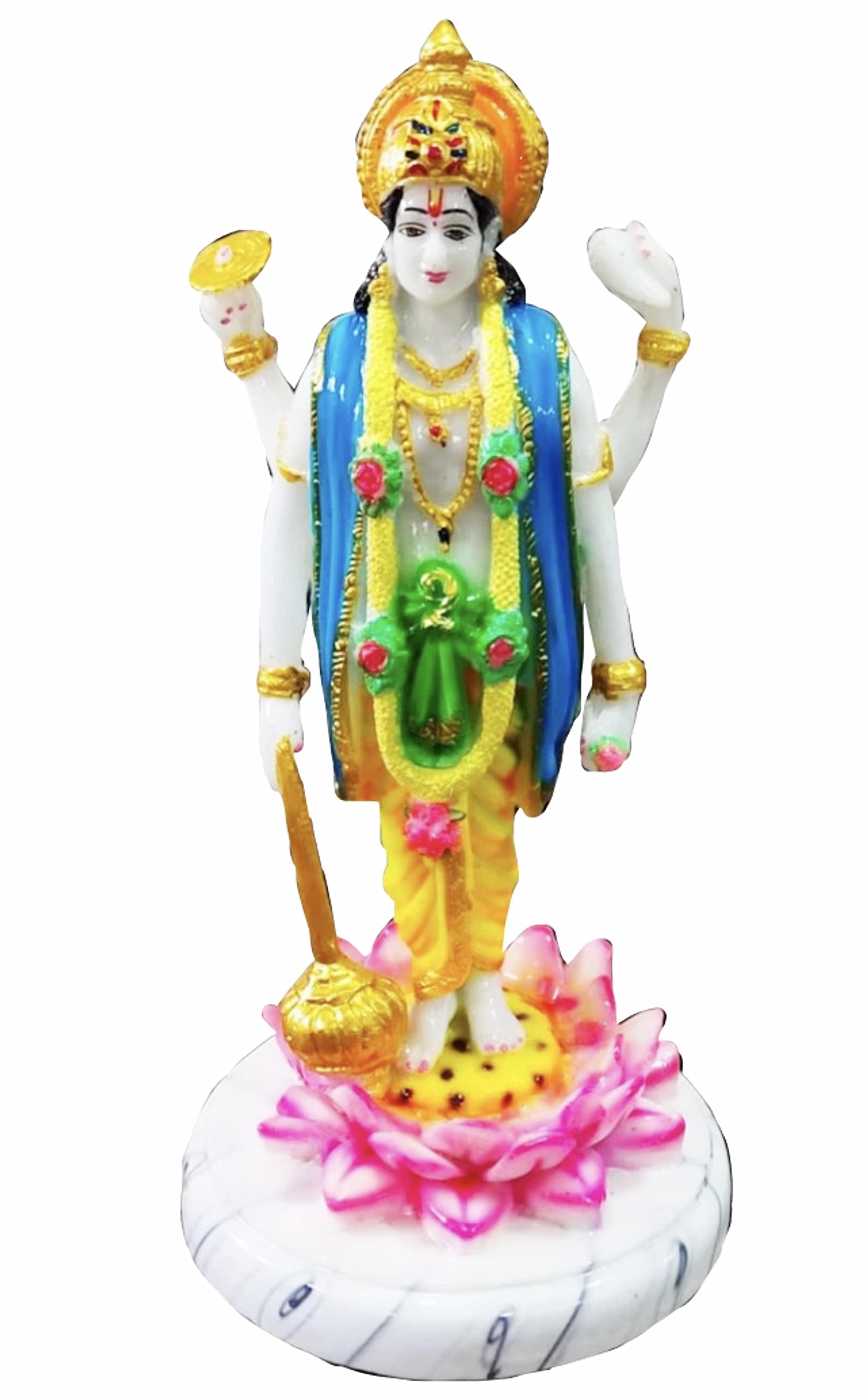 Buy KRISHNAGALLERY1 Marble Dust Lord Vishnu ji Murti Vishnu Bhagwan ...