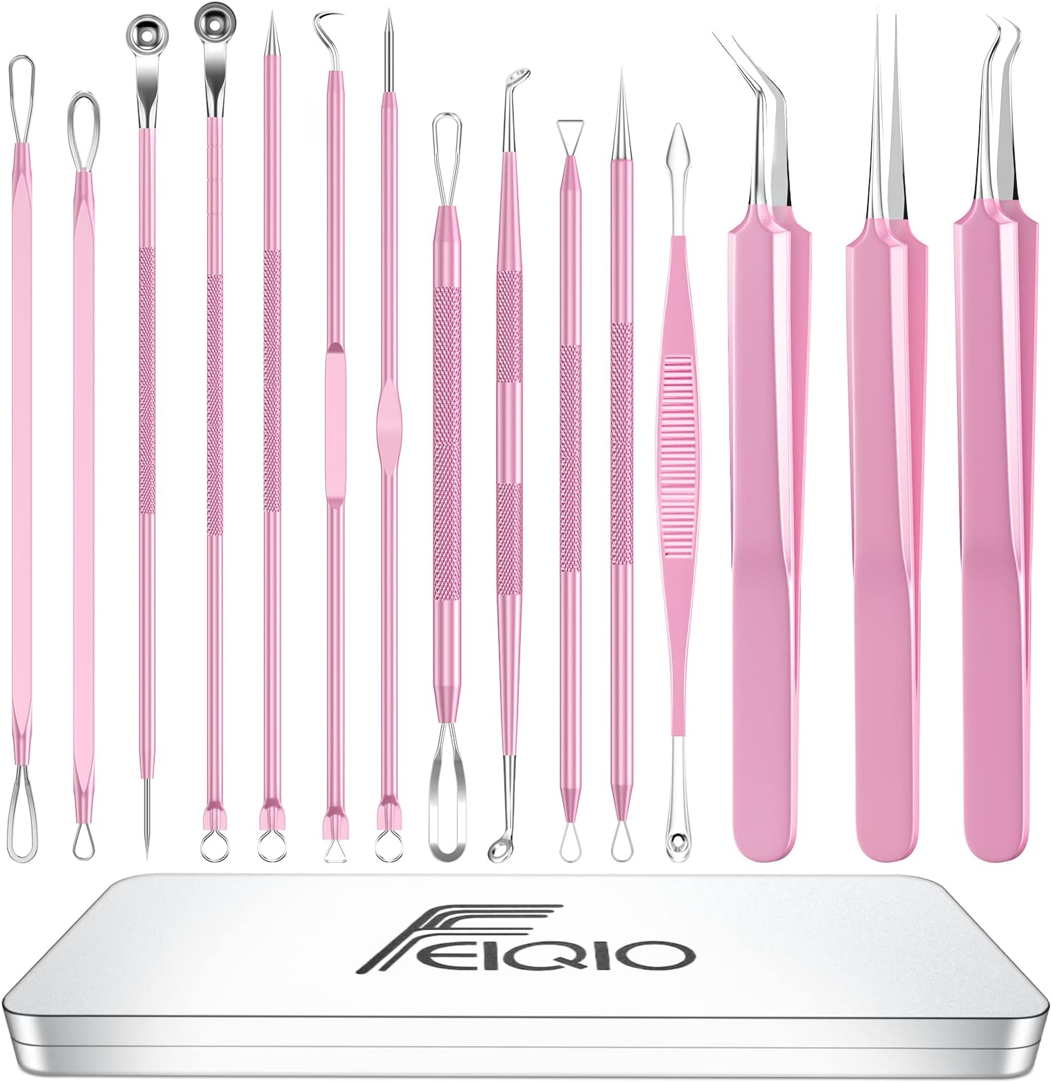 Amazon.com: Pimple Popper Tool Kit, 15 PCS Blackhead Remover Comedone ...