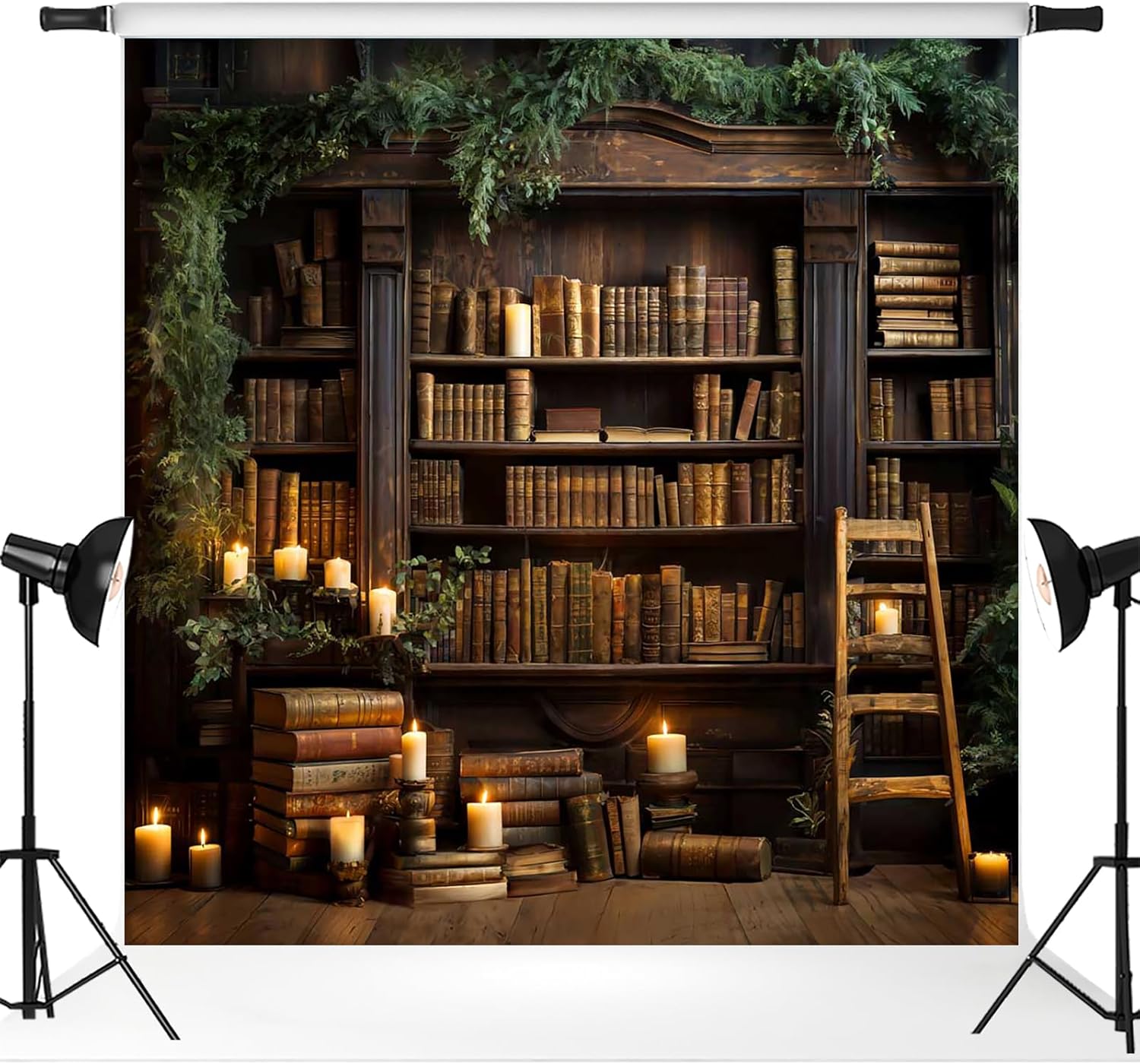 Amazon.com : Kate 8x8ft Vintage School Library Backdrop for Photography ...