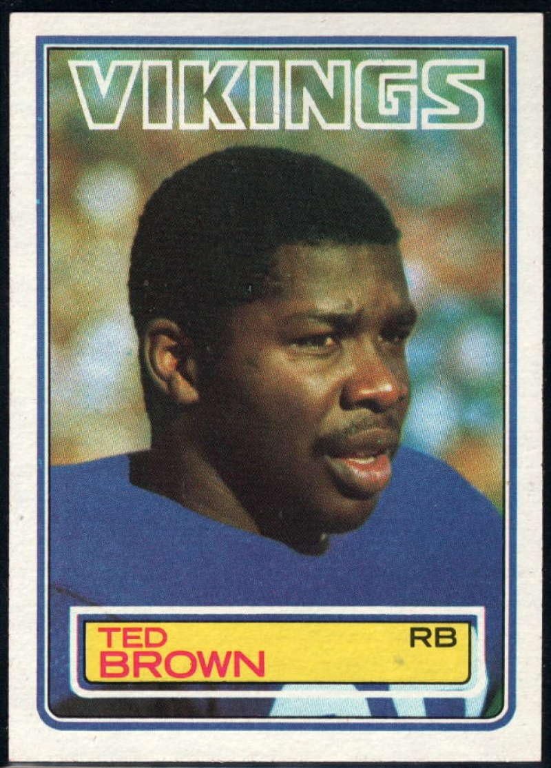 Amazon.com: Football NFL 1983 Topps #99 Ted Brown Vikings ...