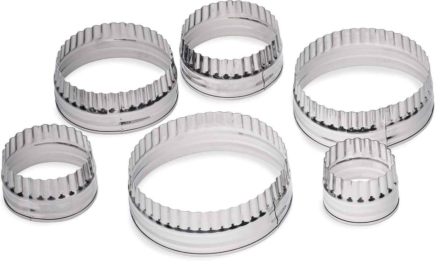 Amazon.com: husMait Stainless Steel Cookie Cutters - Set of 6 Premium ...