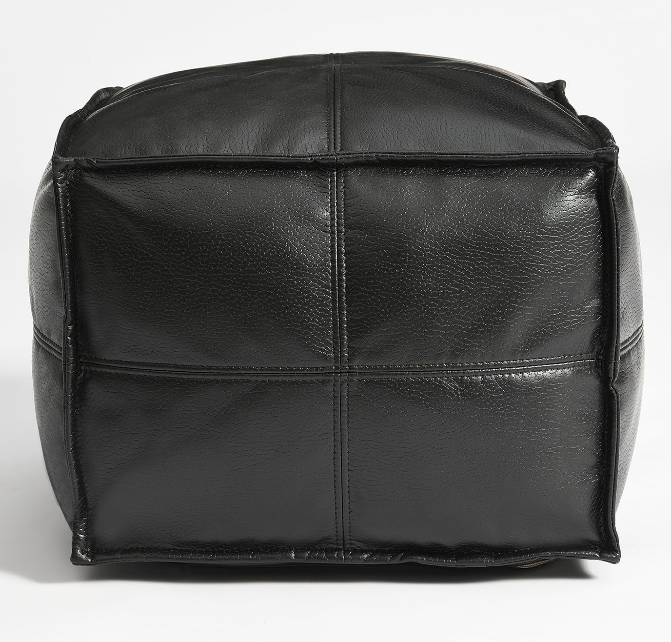 Amazon.com: C COMFORTLAND Unstuffed Pouf Ottoman, Faux Leather Poof ...