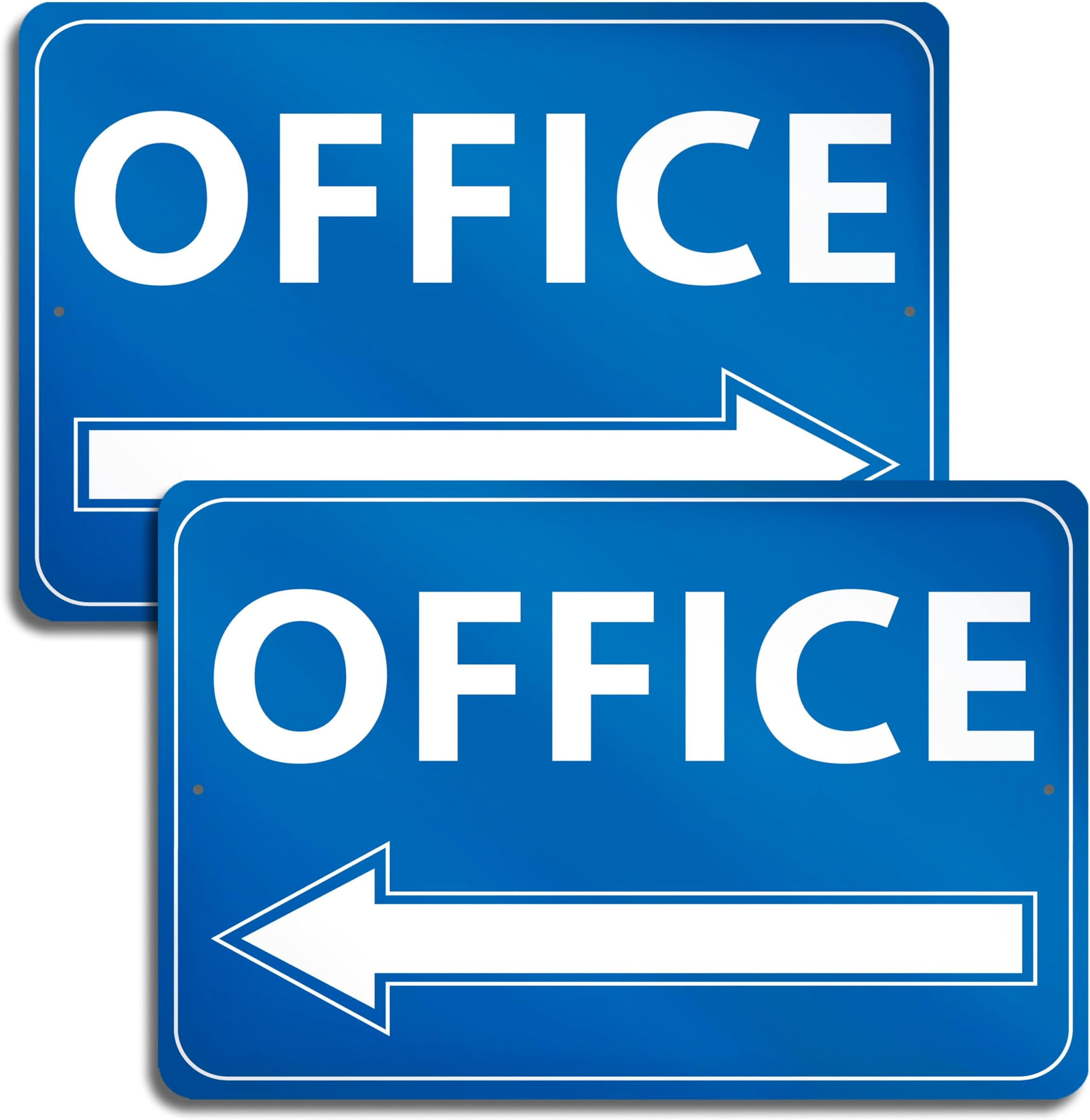 Amazon.com : Office Right Arrow White Black Red Metal Sign : Office ...