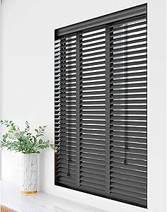Persianas De Madera Negras, Persianas Venecianas De Madera Maciza con ...
