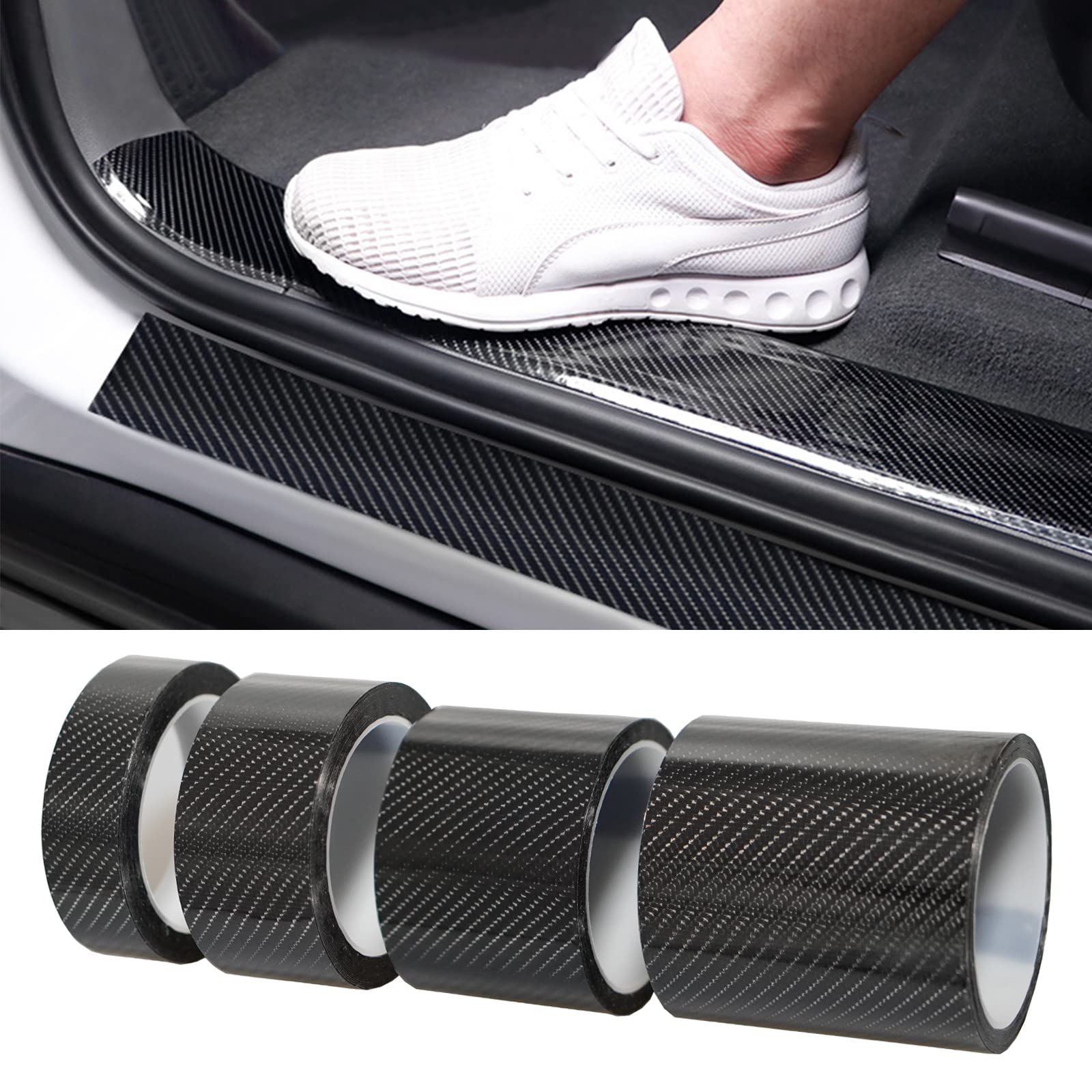 Snapklik.com : Car Door Edge Guards Scratch Cover Protector Front Rear ...