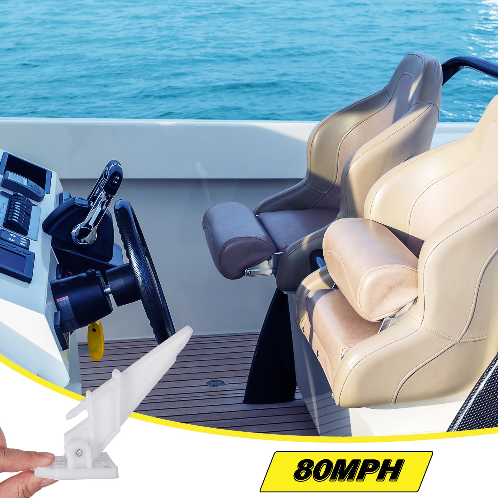 Snapklik.com : Datanly 4 Pcs Marine Speedometer Pitot Tube 80 Mph Boat ...