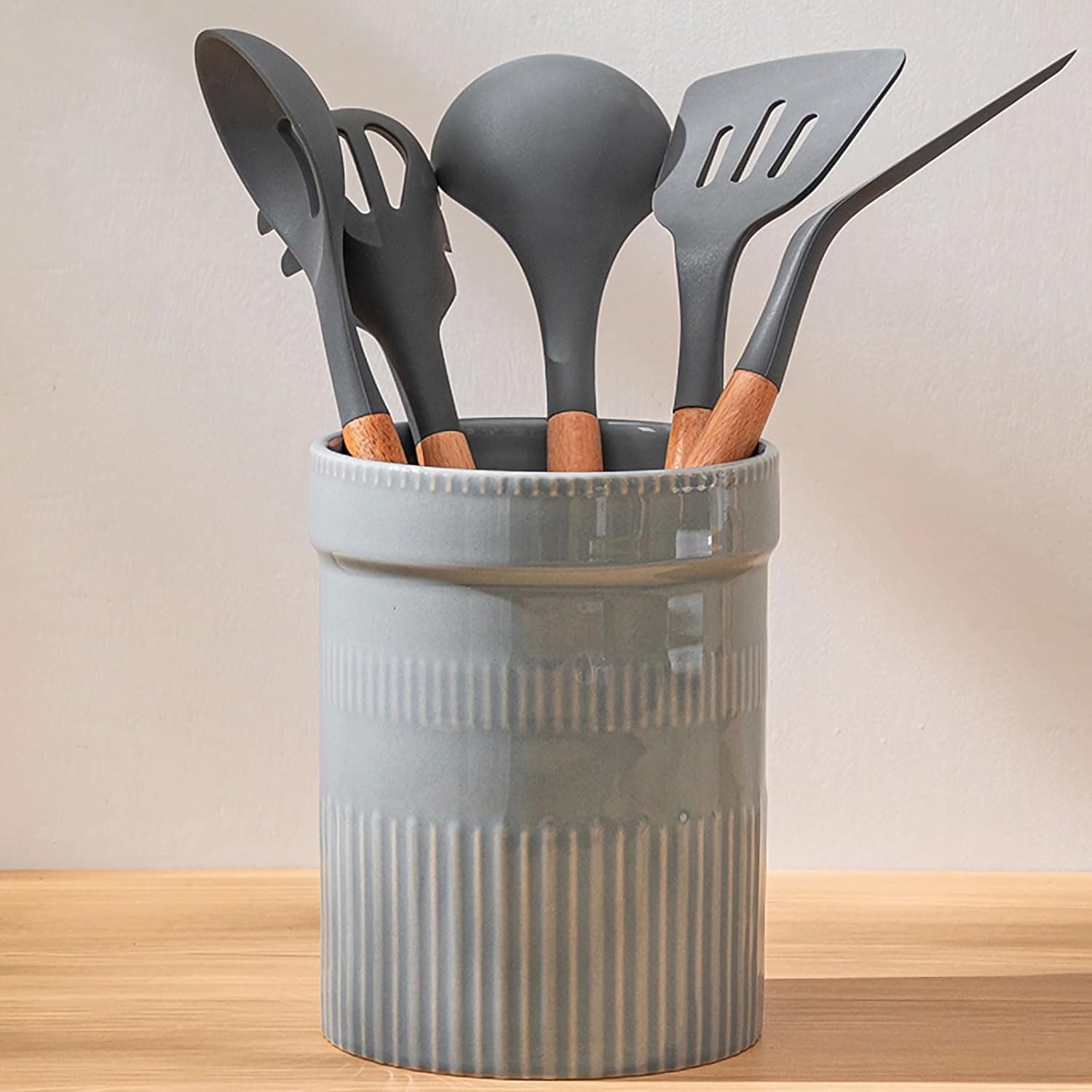 Amazon.com: ZHUOTHAN Cooking Utensil Holder for Kitchen Counter, 6.9 x ...