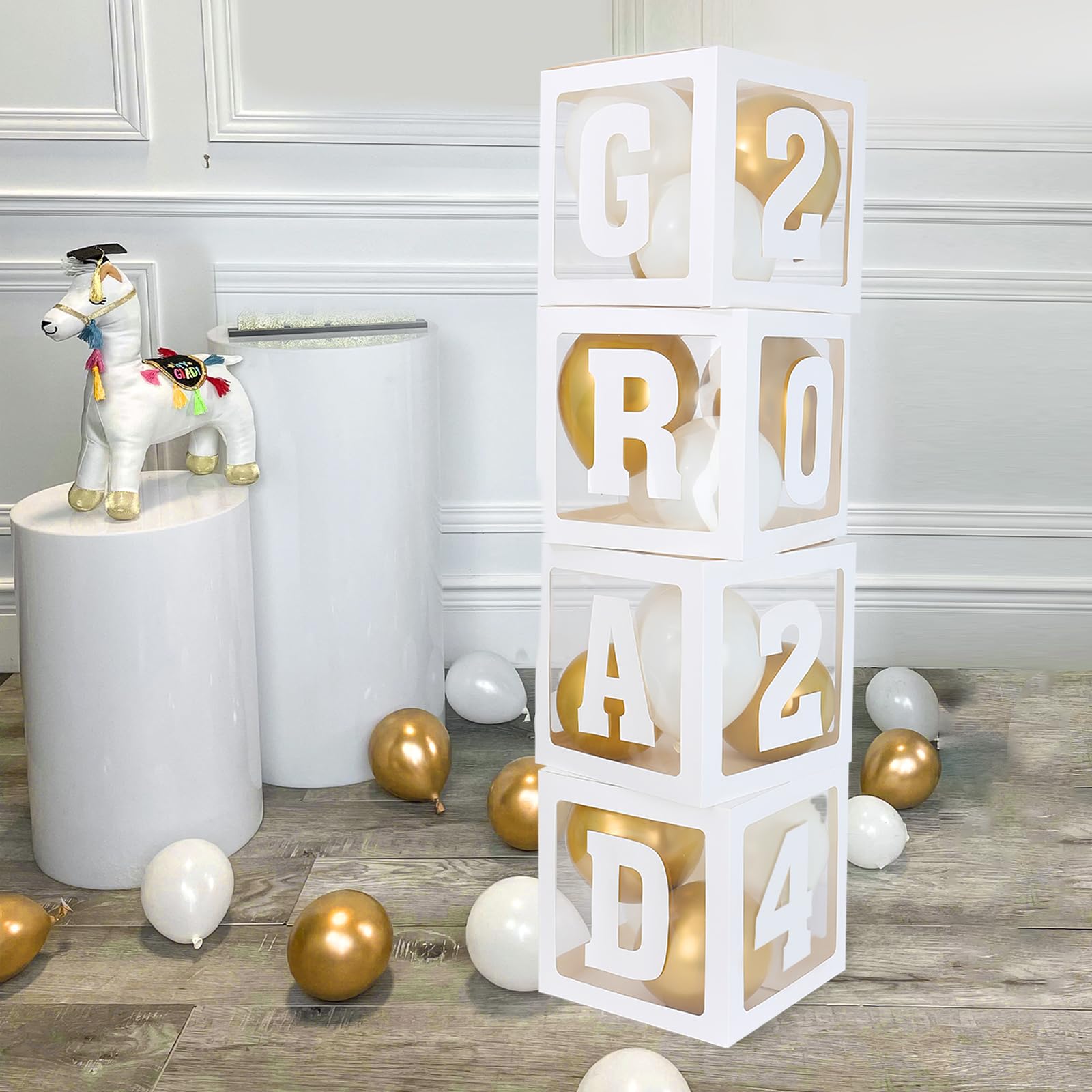 Snapklik.com : 2024 Graduation Decorations Balloon Boxes - Graduation ...