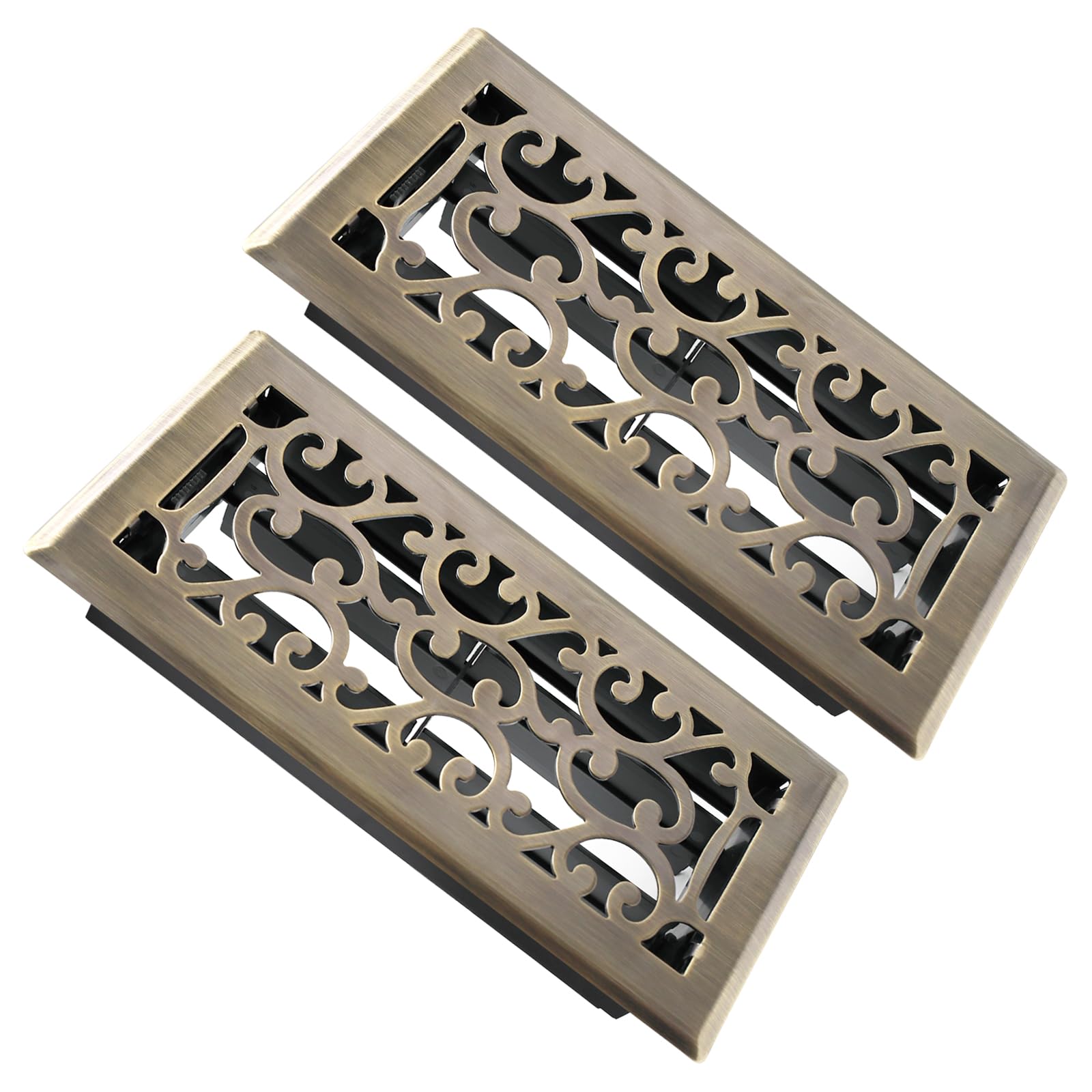 SANYCASA 4x10 Inches Air Floor Vents Register Ease Adjust Air Flow ...