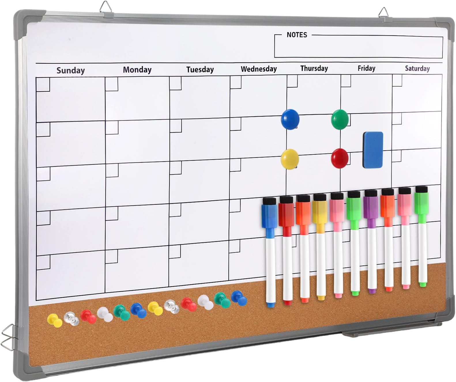 Amazon.com : Excello Global Products Wall Board Combo Whiteboard ...