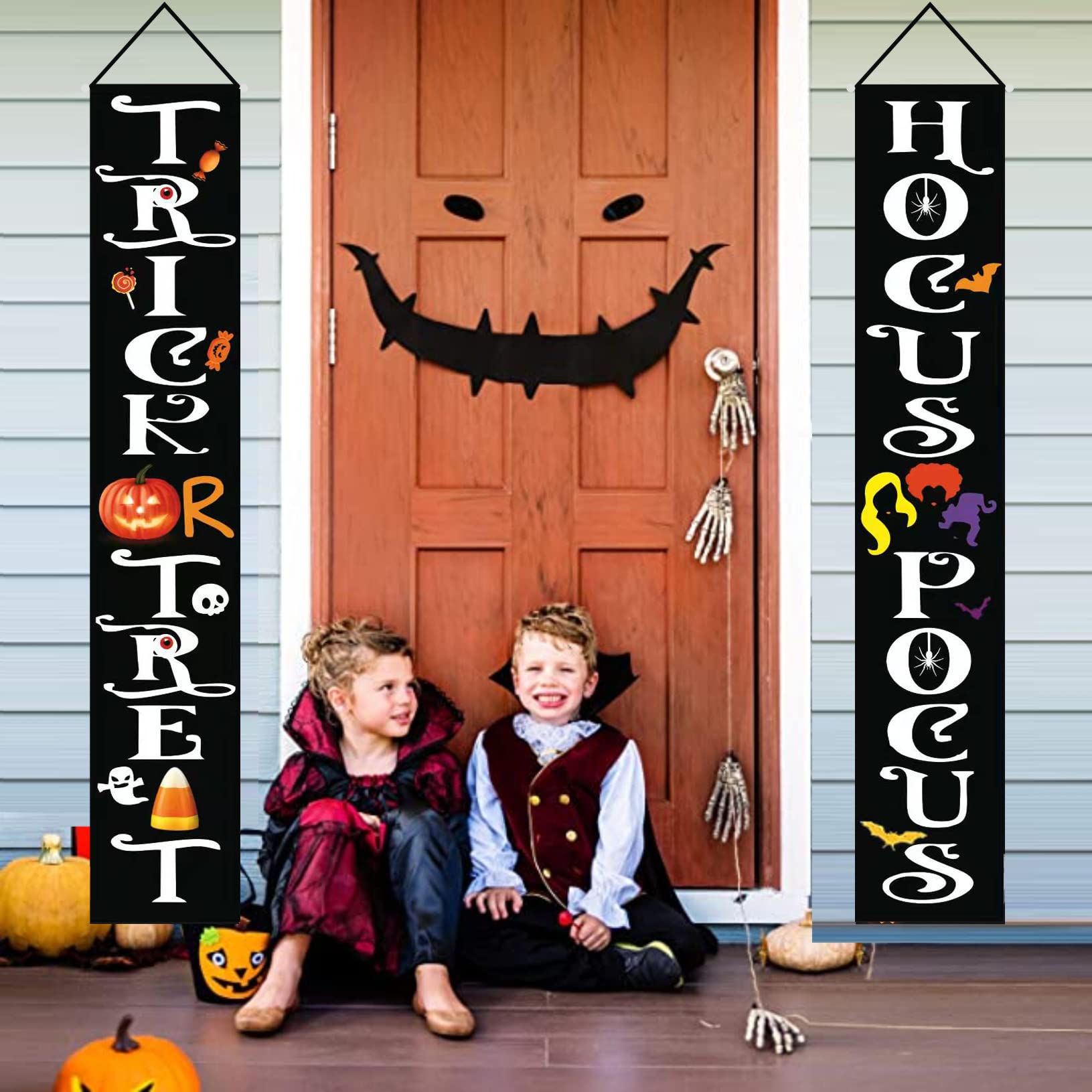 Snapklik.com : Halloween Porch Hocus Pocus Decor - Trick Or Treat And ...