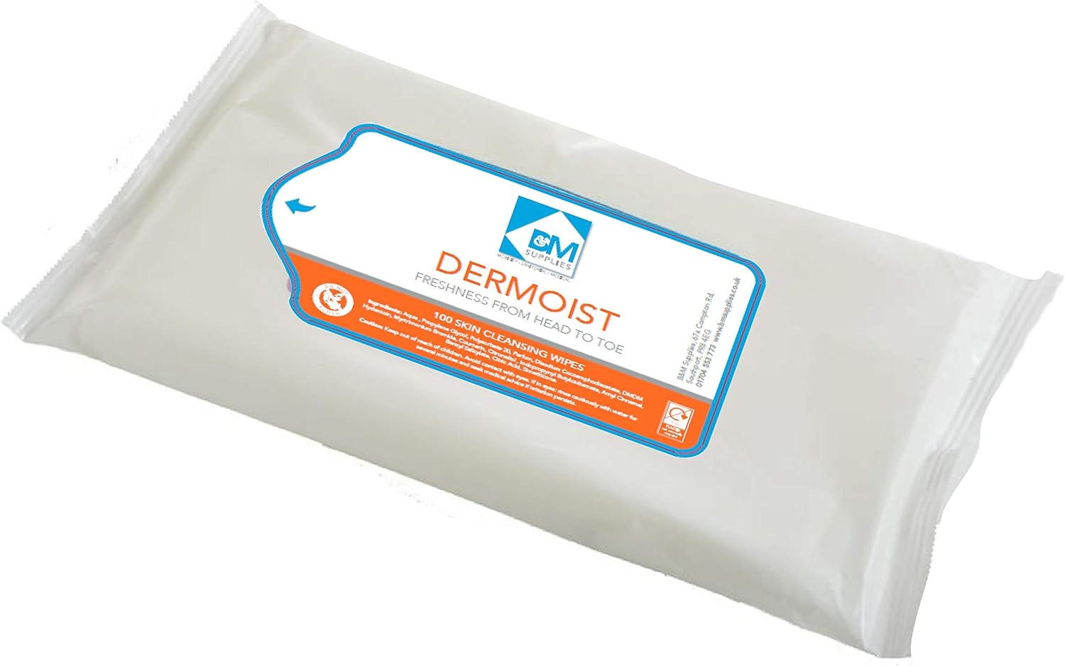 Dermoist Extra Large Disposable Wipes - Personal Care, Travel ...