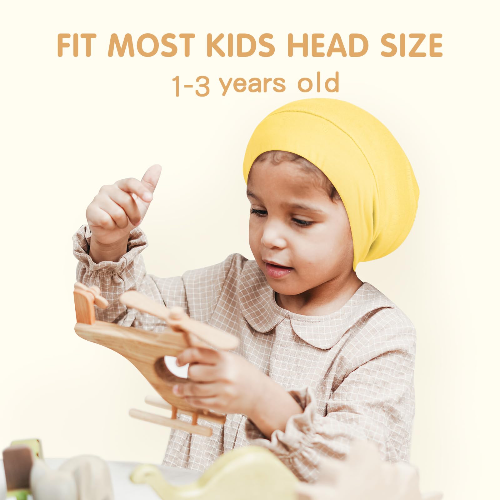 Snapklik.com : Kids Satin Bonnets For Girls Sleeping: Adjustable For 1 ...