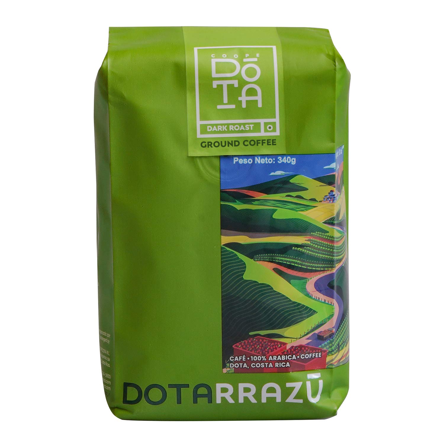 Amazon.com : DOTA Costa Rican Dark Roast Ground Coffee, 100% Organic ...