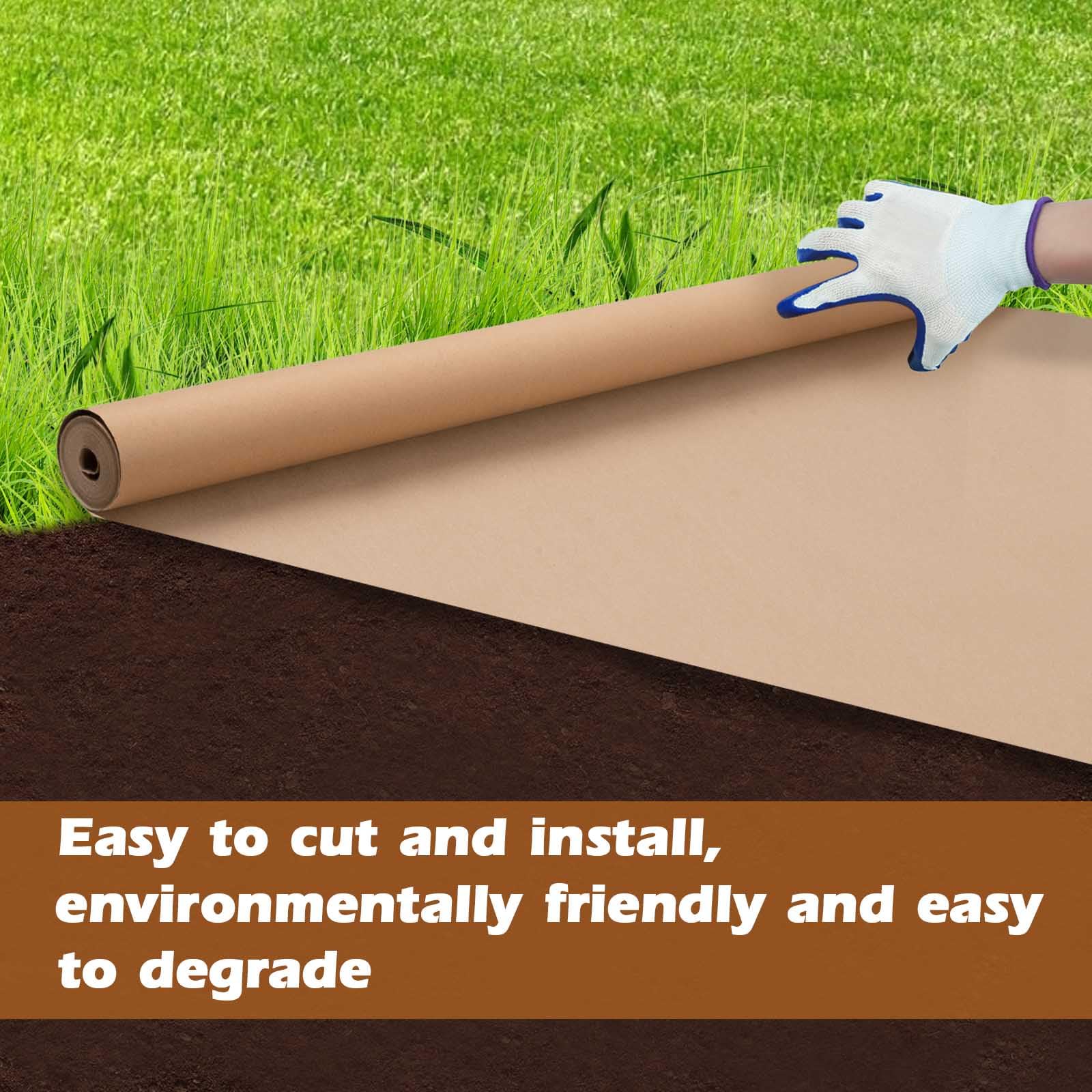 Biodegradable Paper Weed Organic Biodegradable Paper EcoMulch | 122cm