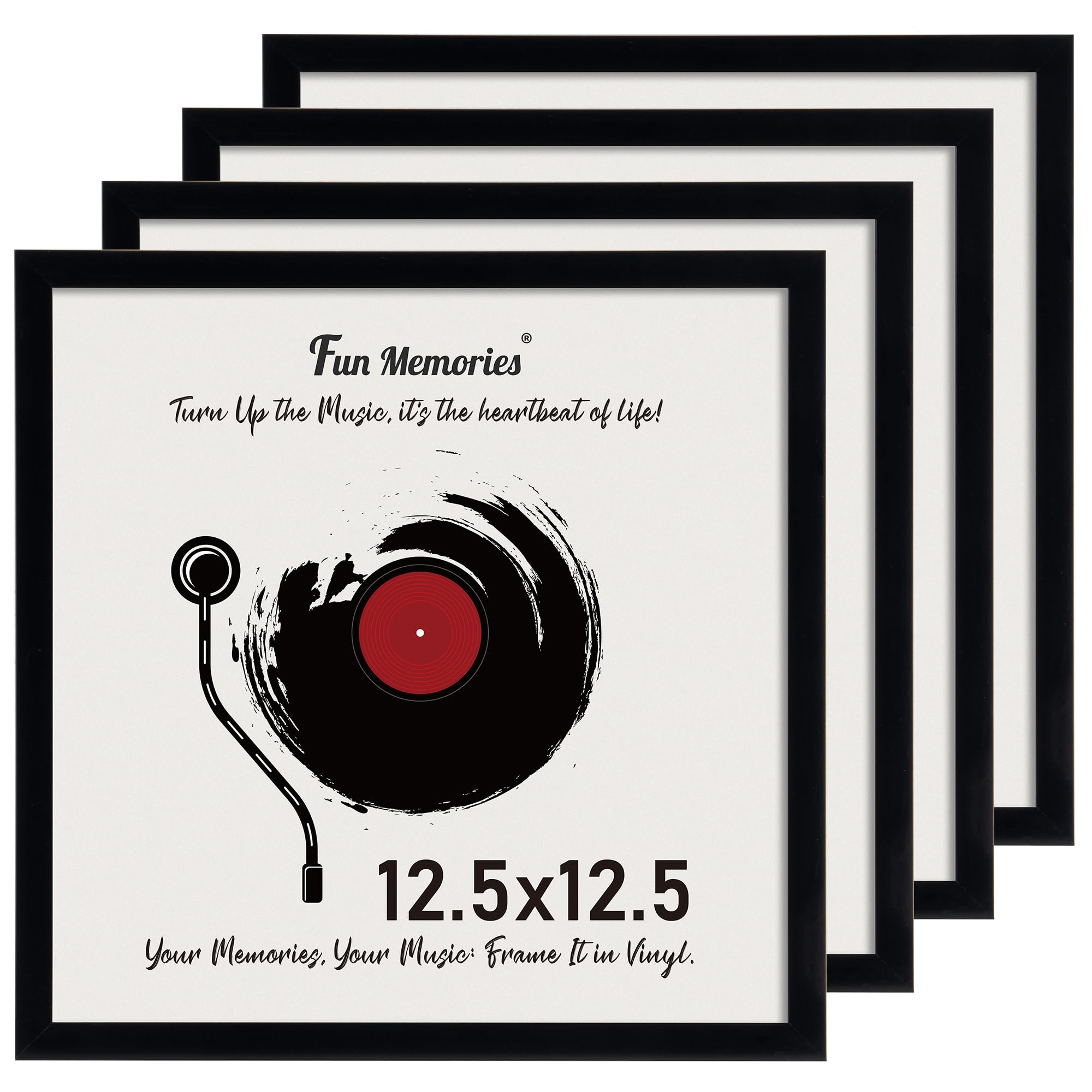 Amazon.com - Fun Memories Vinyl Record Frame for the Wall Display Album ...