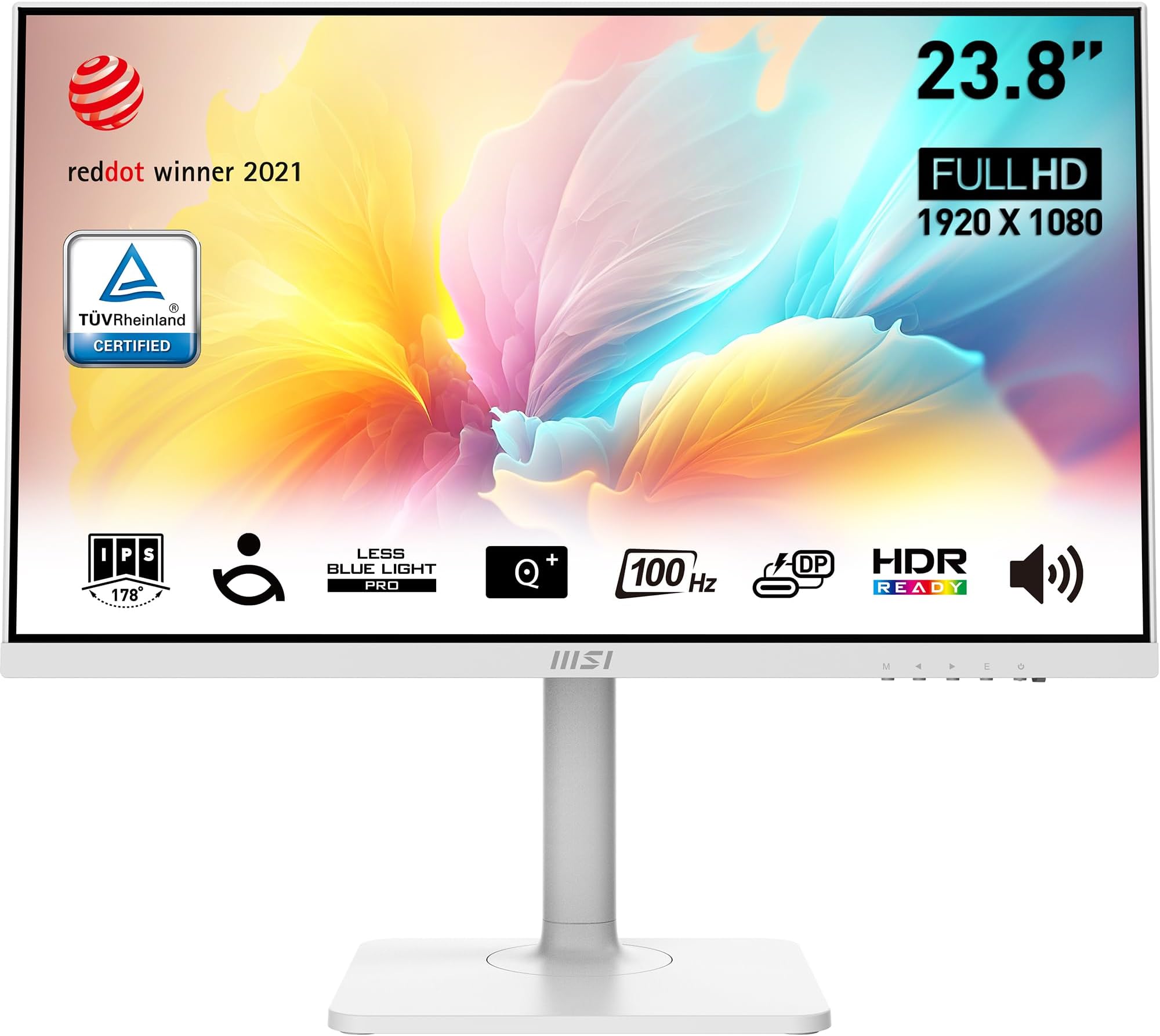 MSI Modern MD2412PW 23.8 Inch FHD Office Monitor - 1920 x 1080 IPS ...