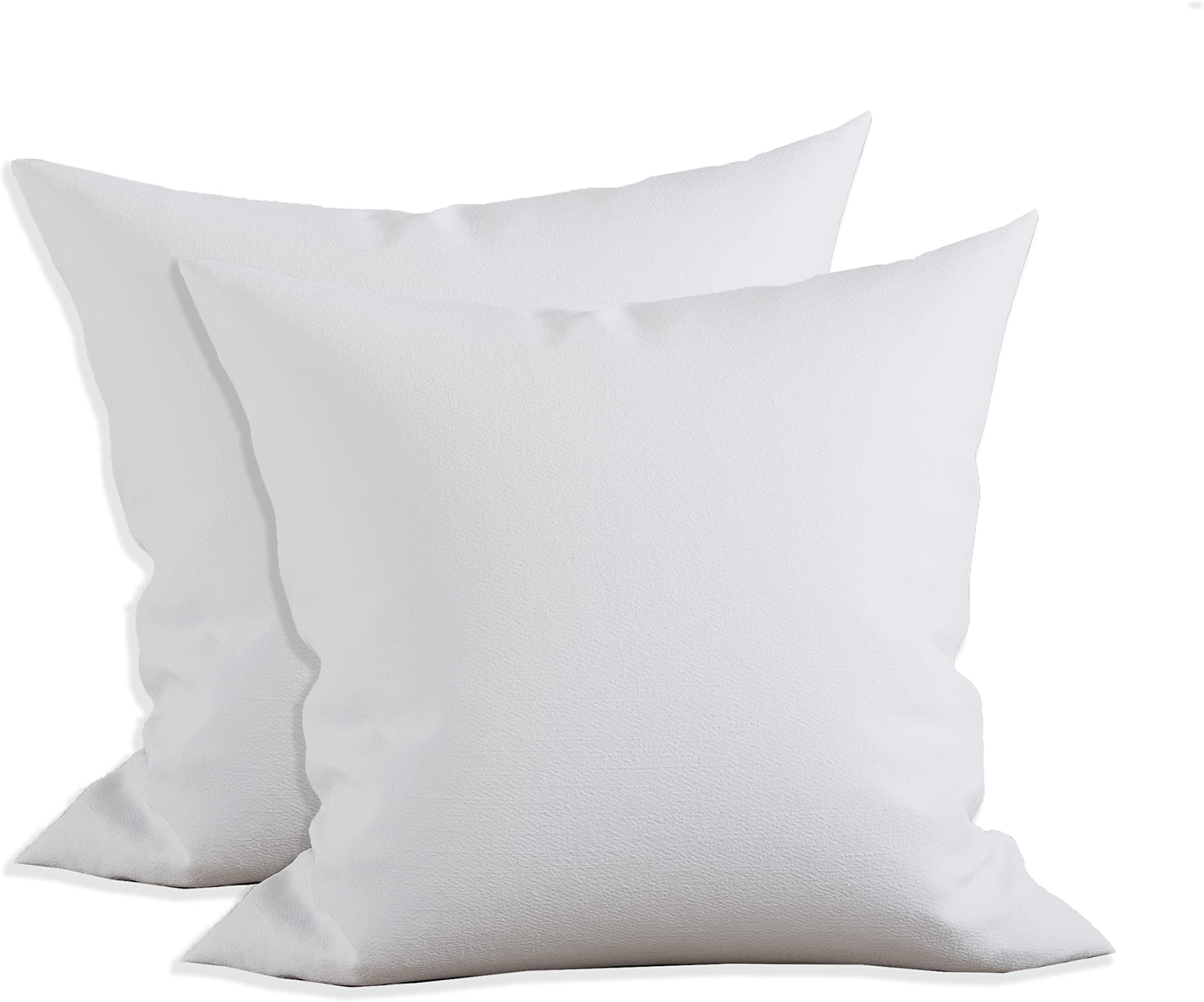 Amazon.com: Cozy Bed Euro Throw Pillows Insert (Pack of 2, White) 26 x ...