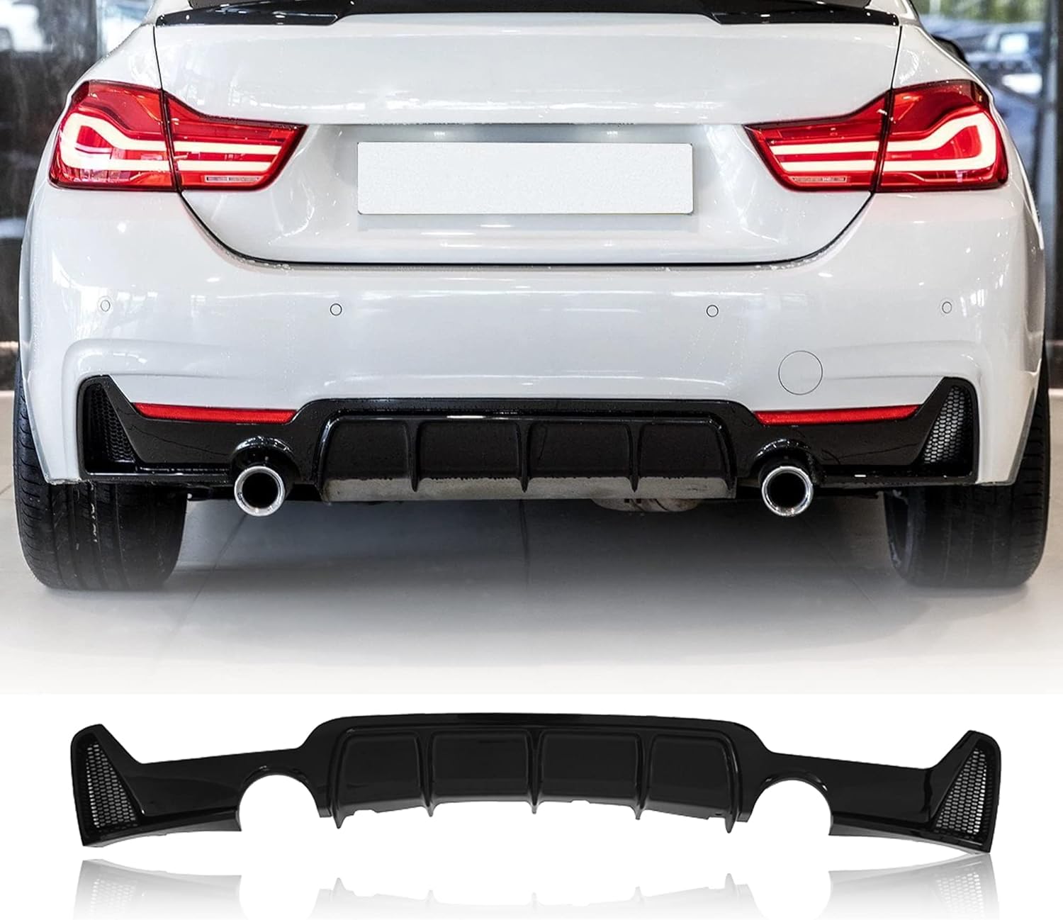 Amazon.com: Rolling Gears Rear Diffuser Compatible with 2014-2020 BMW 4 ...