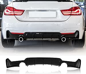 Amazon.com: Rolling Gears Rear Diffuser Compatible with 2014-2020 BMW 4 ...