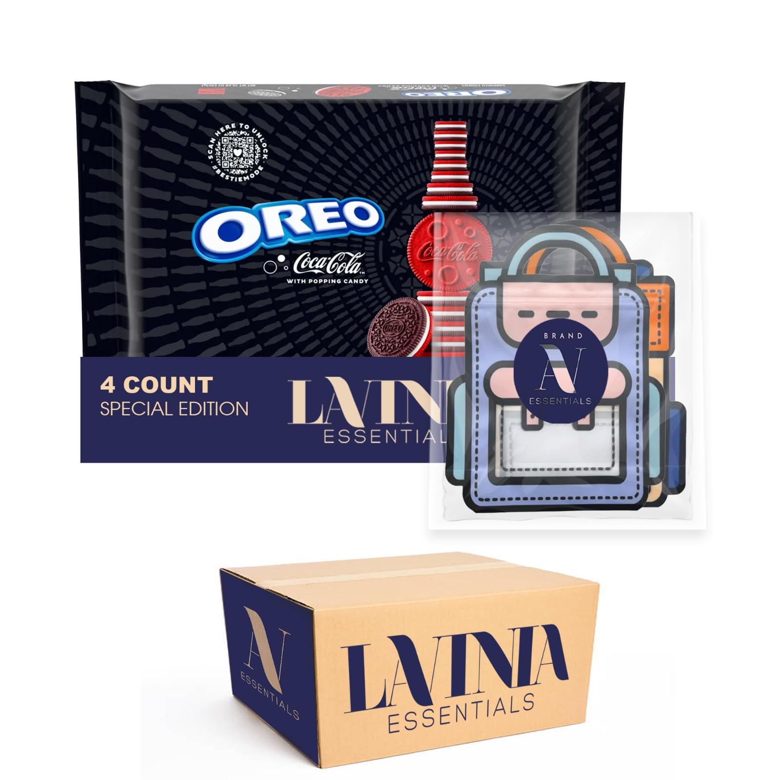 Amazon.com: OREO Special Edition 4- Pack of CocaCola Flavor Sandwich ...