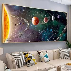 Lioogee Diamond Painting Kits for Adults 30x60cm 12x24in, Solar System ...