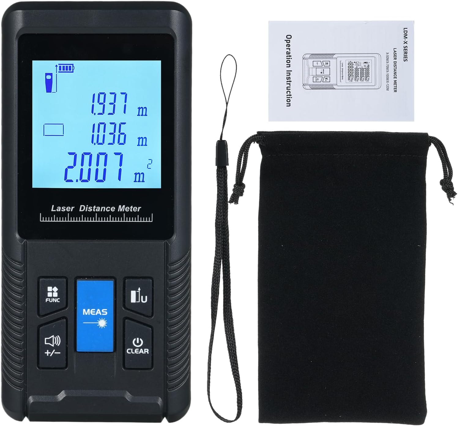 Amazon.com: Mulcort Digital Laser Rangefinder Smart Laser Distance ...