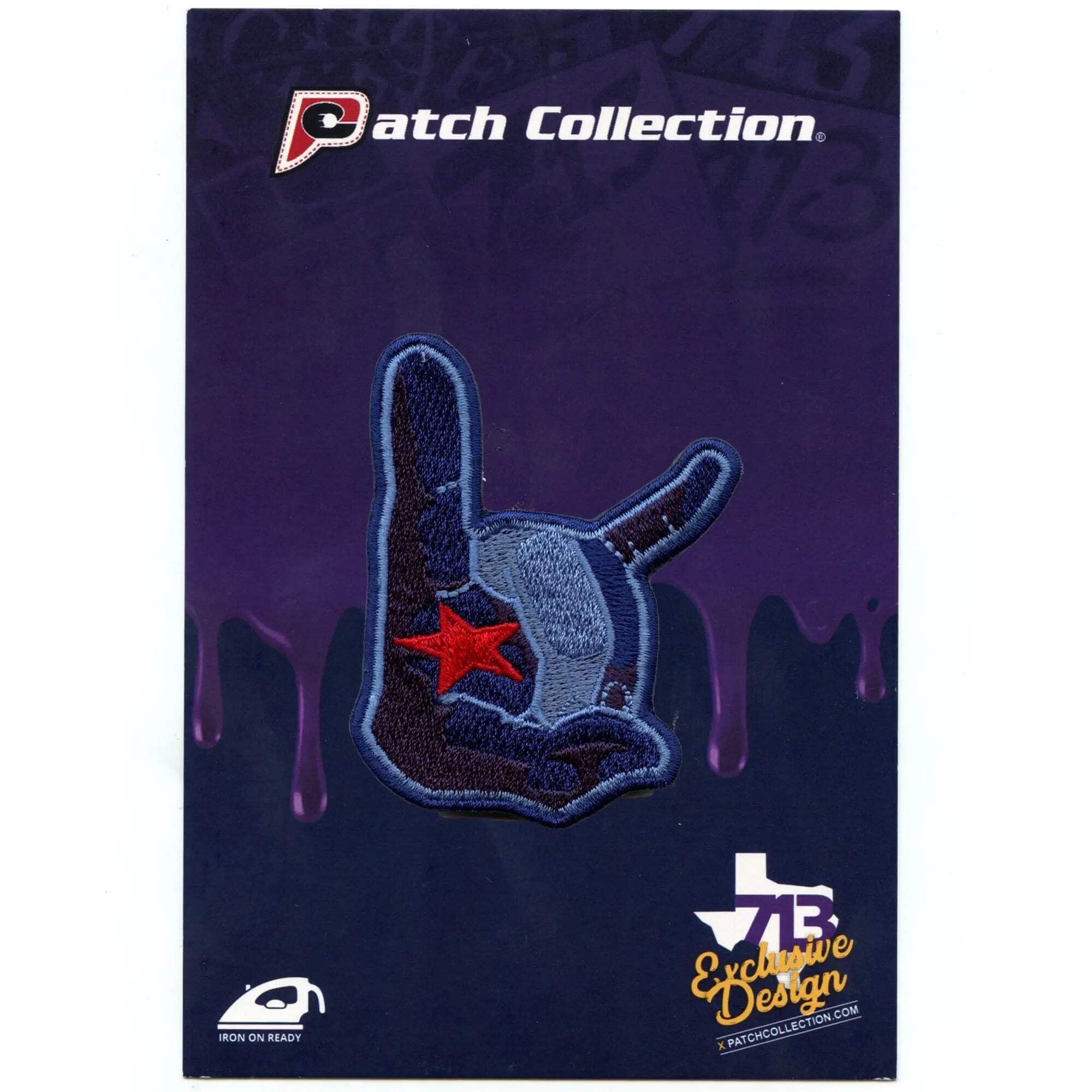 Amazon.com: Houston Pride Texans Bull Hand Sign Patch The H Columbia ...