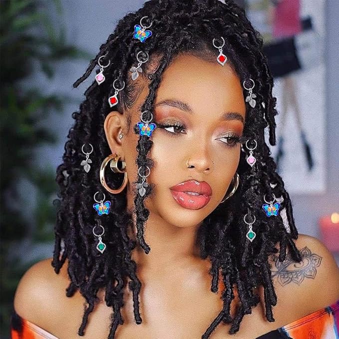 Amazon.com : Formery Butterfly Braid Hair Jewelry Silver Rhinestone ...