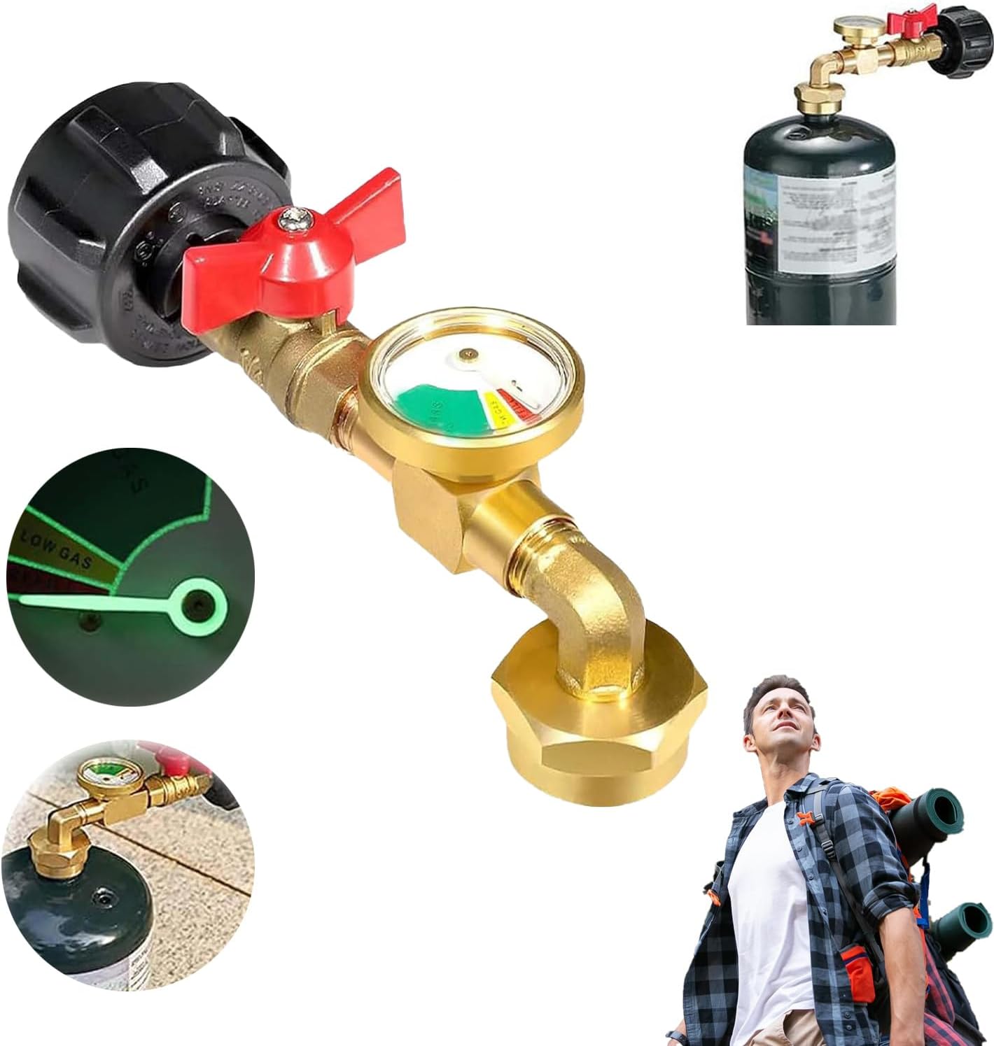 Amazon.com: Propane Refill Adapter for 1 lb. Tanks, Propane Refill ...