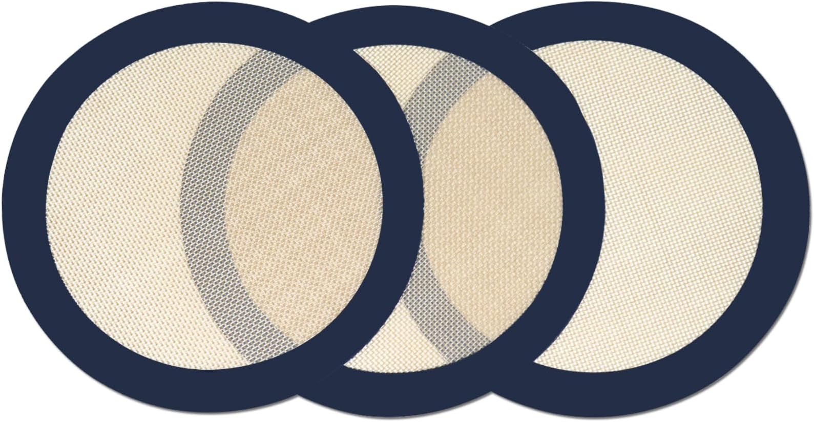 Amazon.com: 2pcs 8 Inch Round Silicone Baking Mats Reusable Silicone ...