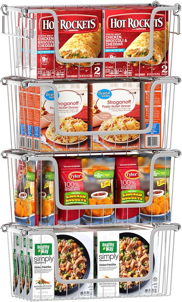 Amazon.com - Pekky Pantry Freezer Organizer Bins Stackable Storage Box ...