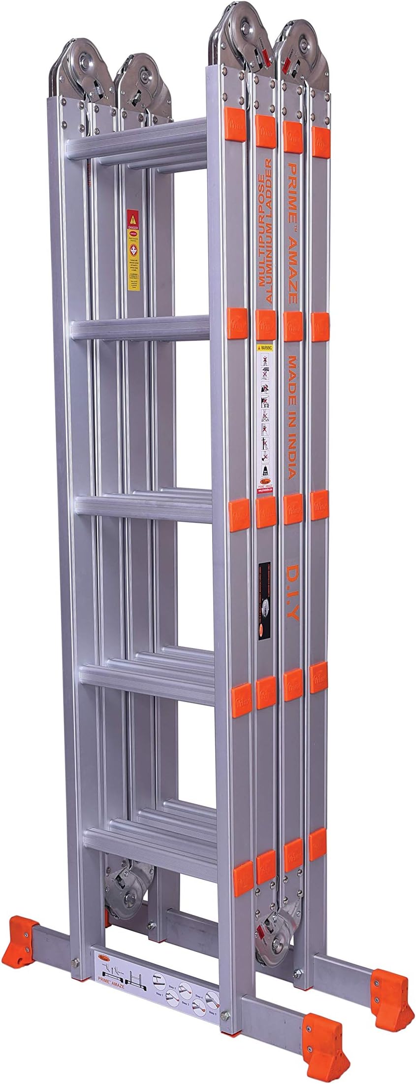 Corvids 12 Feet (12 Step) Portable & Compact Folding Aluminium ...