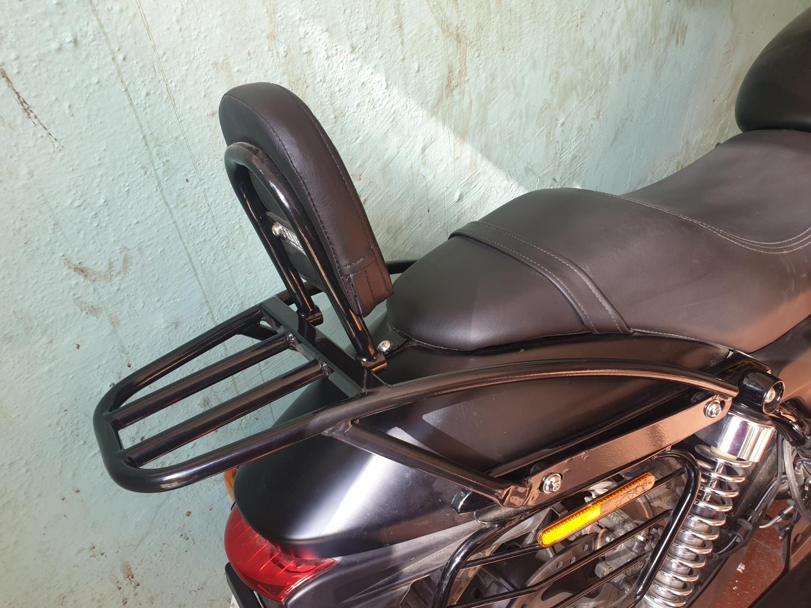 RAVEN CUSTOM MOTORCYCLES Mild Steel Back Rest for Harley Davidson ...