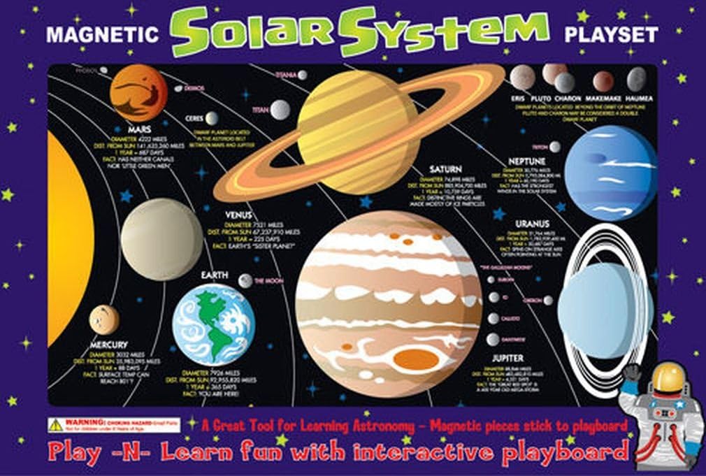 Amazon.com: Ata-Boy Magnetic Solar System Play-n-Learn Board : Toys & Games